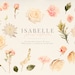 Isabelle Floral Graphics Clip Art Collection - Commercial Use - Etsy