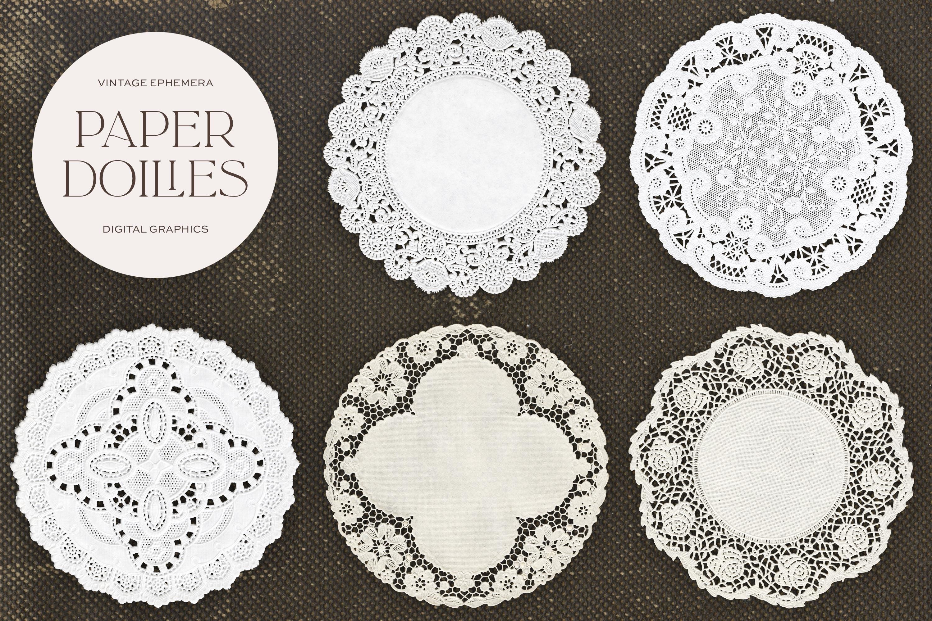 Vintage Lace Paper Doilies - Digital Graphics - Clip Art - Commercial ...