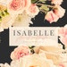 Isabelle Floral Graphics Clip Art Collection Commercial Use - Etsy