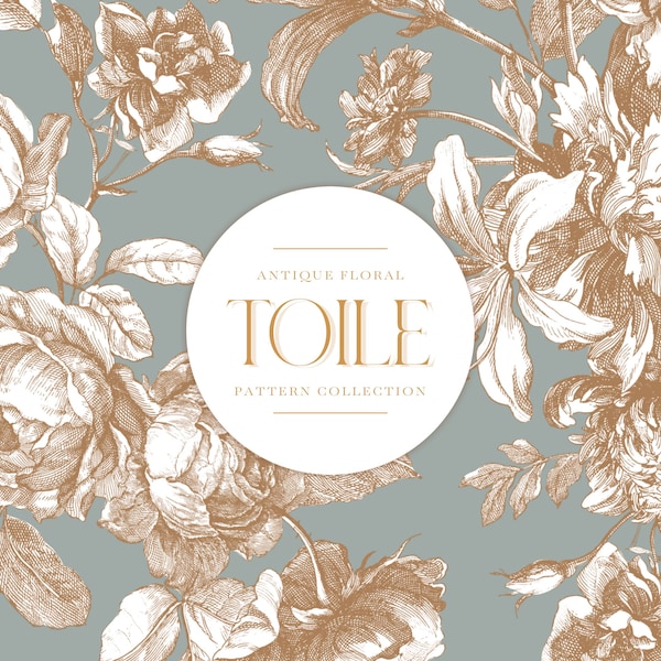 Floral Toile - Etsy