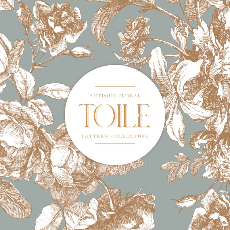 Floral Toile - Etsy