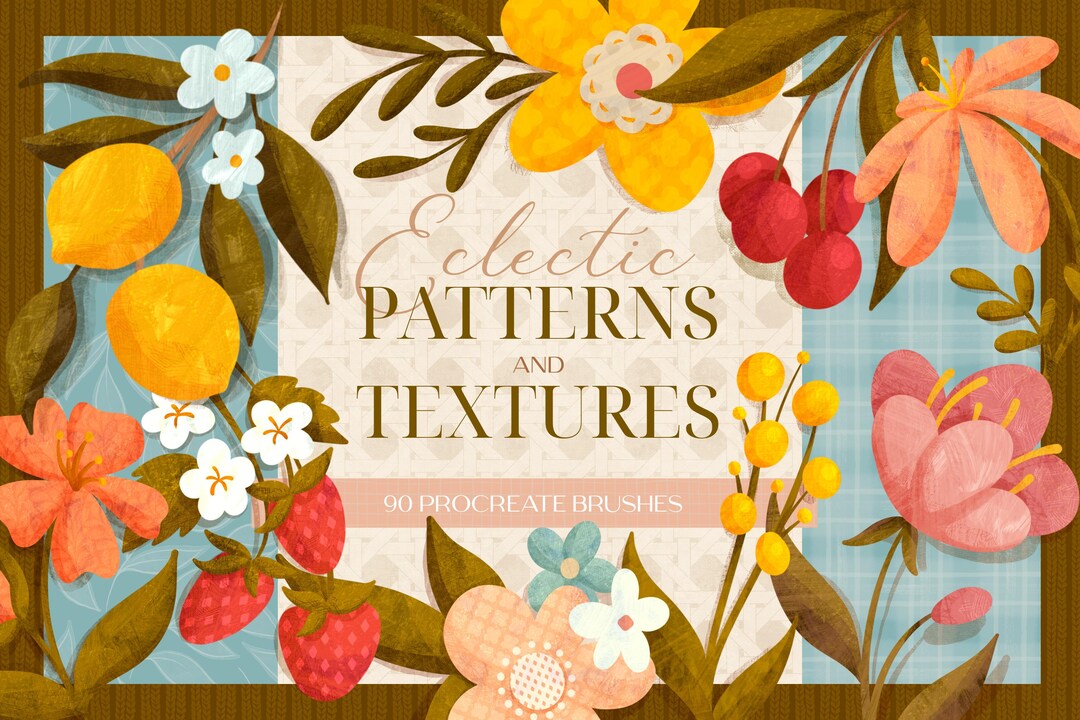 Eclectic Patterns & Textures Procreate Brush Collection - Etsy
