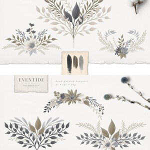 Eventide Floral Monograms, Logos, Patterns, & Clip Art - Etsy