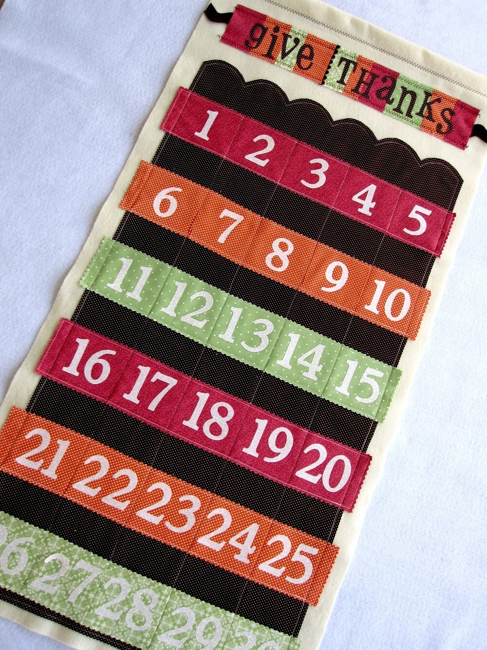 Thanksgiving Countdown Calendar PDF Pattern - Etsy