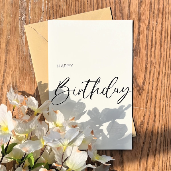 Aesthetic Birthday Cards - Etsy