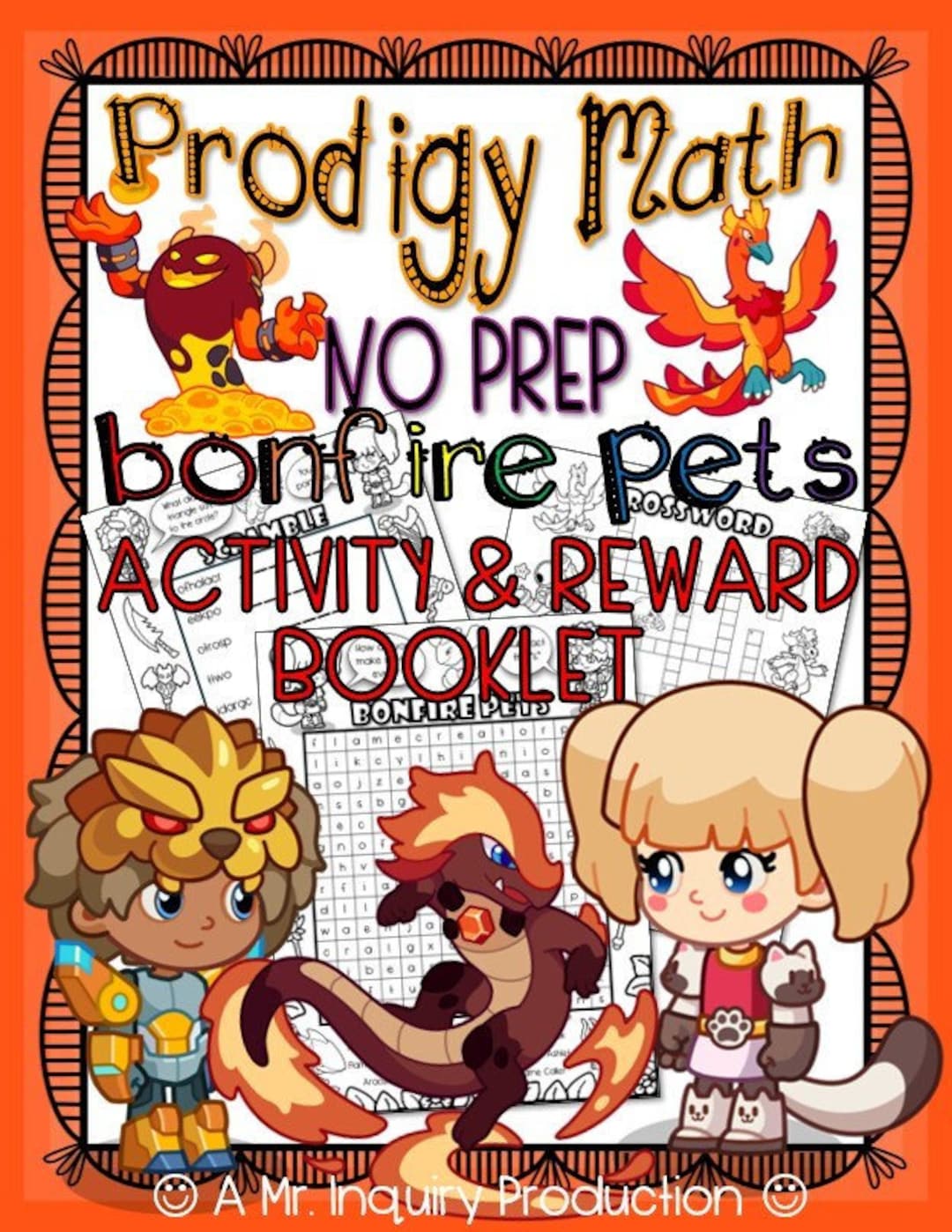 NO PREP Prodigy Math Bonfire Spire Activity and Reward Resource - Etsy