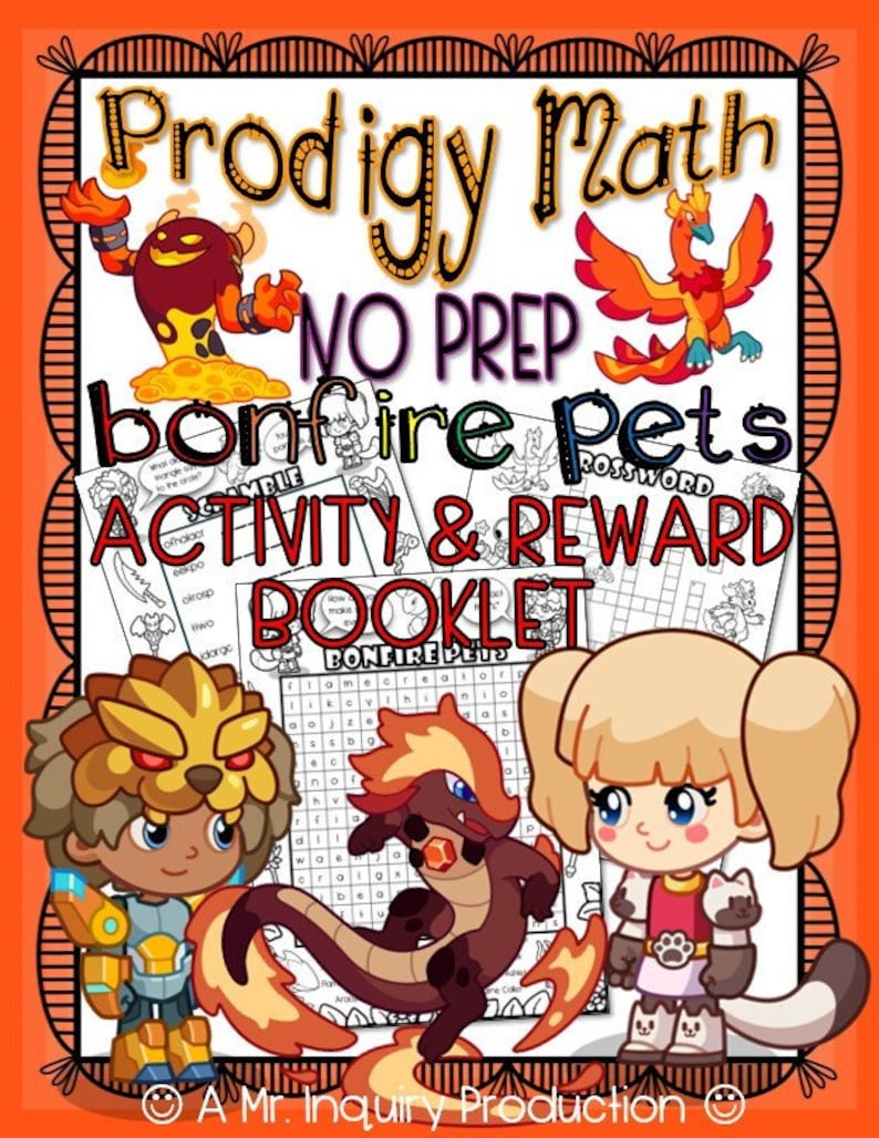 NO PREP Prodigy Math Bonfire Spire Activity and Reward Resource - Etsy