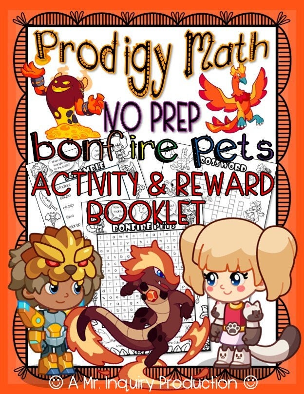NO PREP Prodigy Math Bonfire Spire Activity and Reward Resource - Etsy