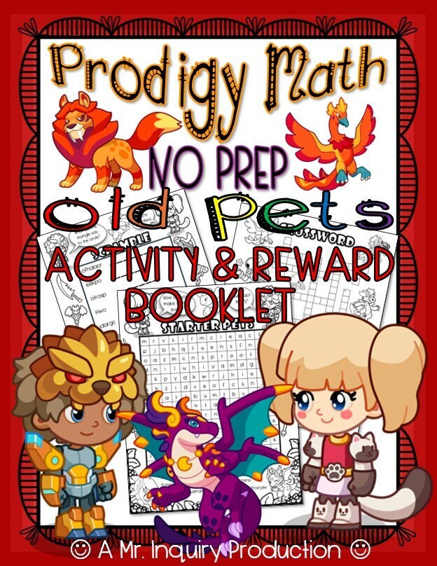 NO PREP Prodigy Math Old Pets Activity & Reward Resource - Etsy