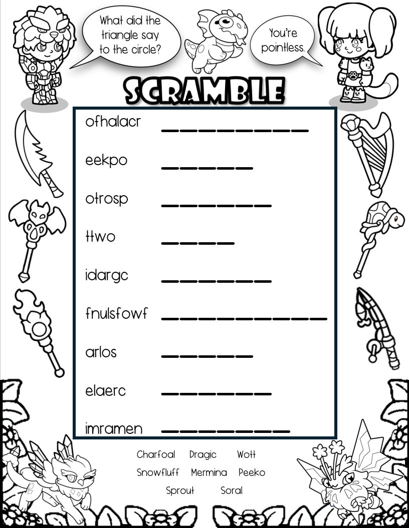 NO PREP Prodigy Math Old Pets Activity & Reward Resource - Etsy