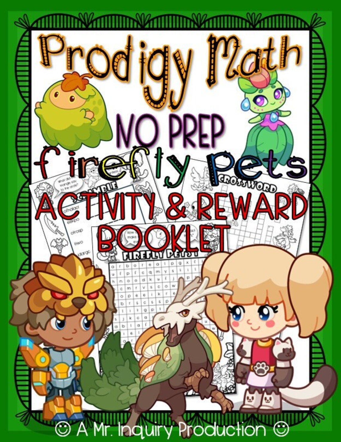 NO PREP Prodigy Math Firefly Forest Activity & Reward Resource - Etsy