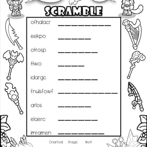 NO PREP Prodigy Math Mythical Epics Activity & Reward Resource - Etsy