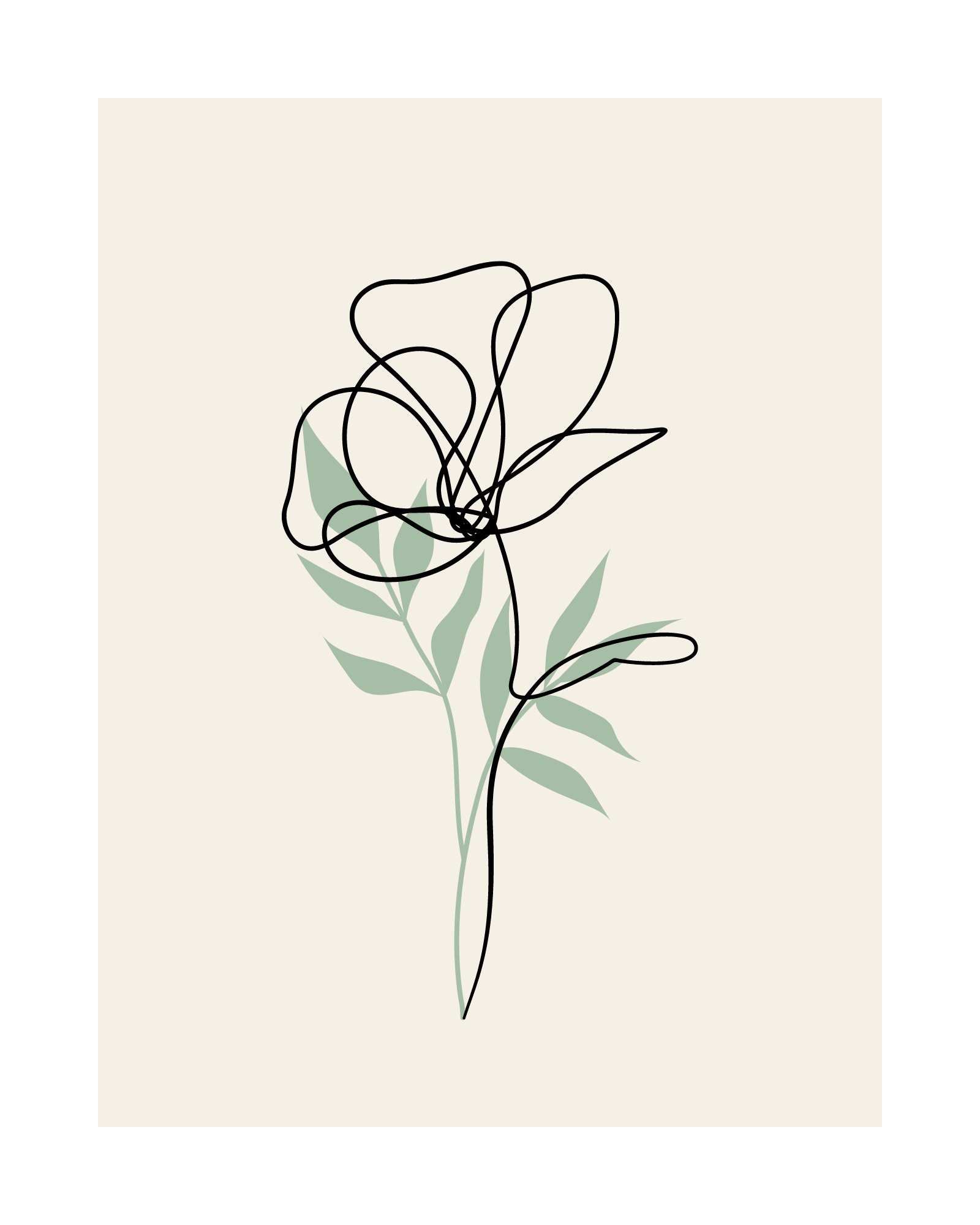 Dainty Printable Floral Wall Art A4 - Etsy