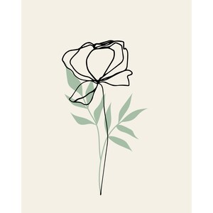 Dainty Printable Floral Wall Art A4 - Etsy