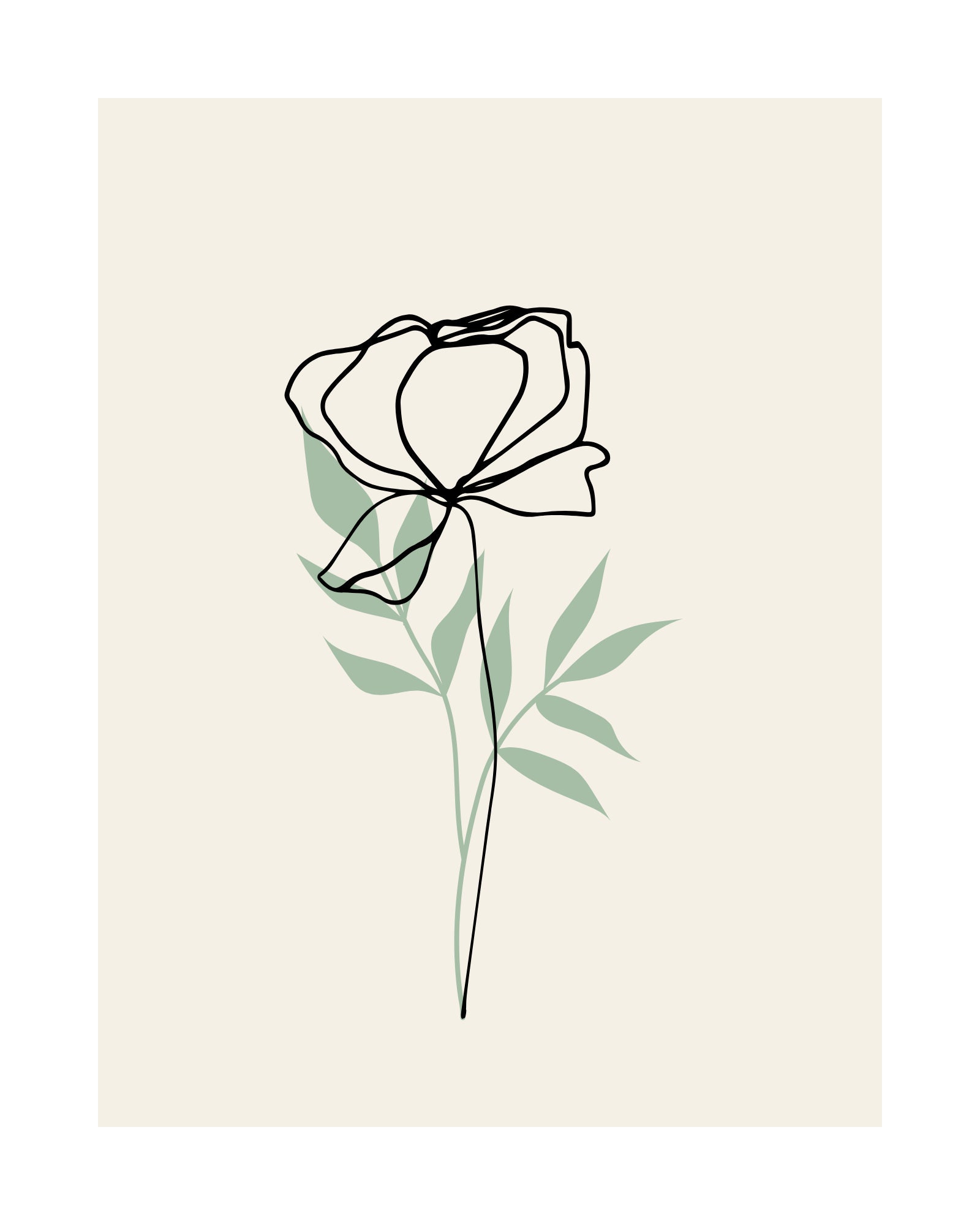 Dainty Printable Floral Wall Art A4 - Etsy