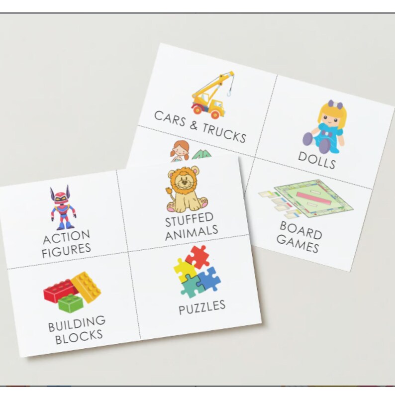 Toy Storage Labels DIY Printable Colorful Personalize for Your Kids ...