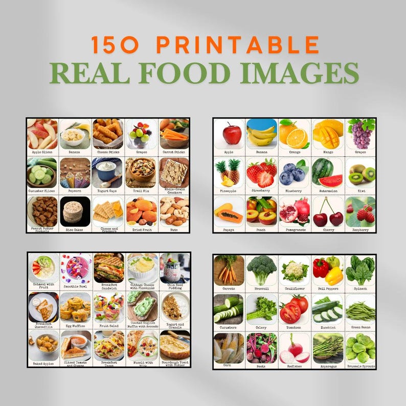 Meal Planner Schedule Behavior Chart and Task Cards for Kids Visual Aid ...