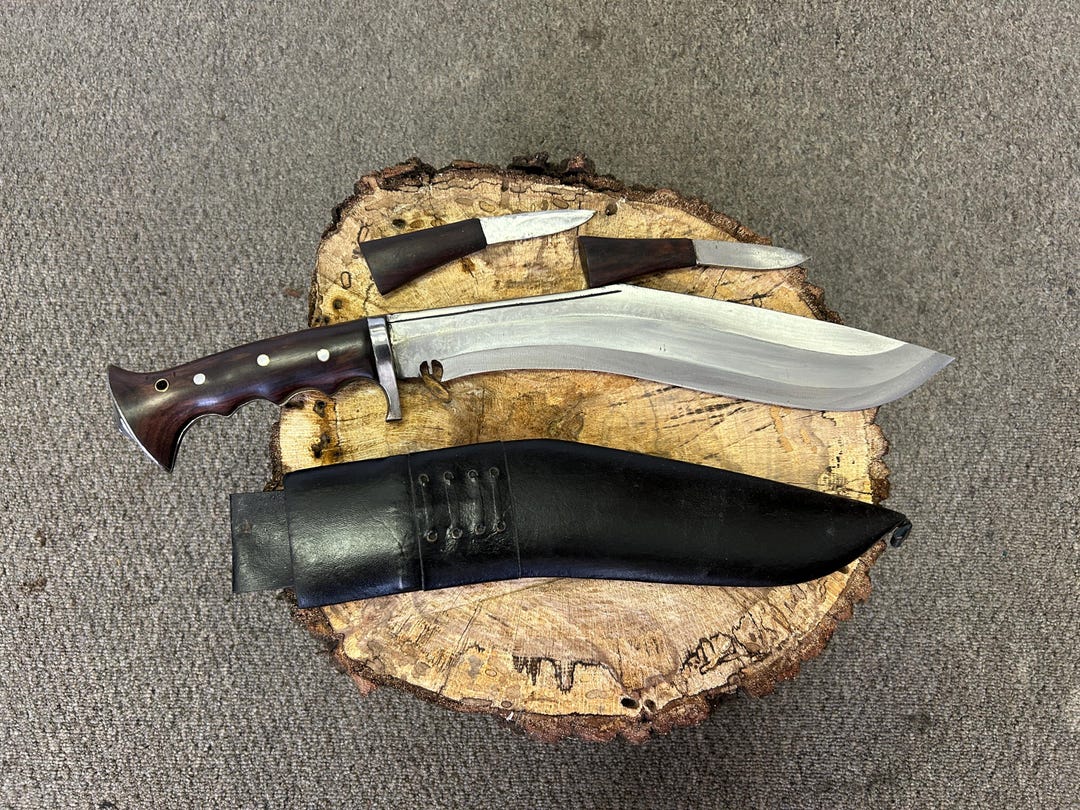 Hand Forged 19" Gurkha Khukri Knife: Nepali Budhune Carbon Steel - Etsy
