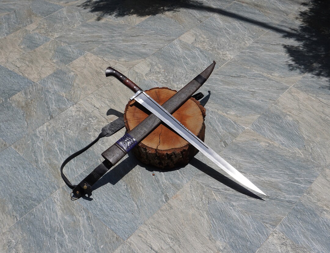 Hand Forged Carbon Steel Gurkha Sword: 36.5" Full Tang Hunting Knife - Etsy