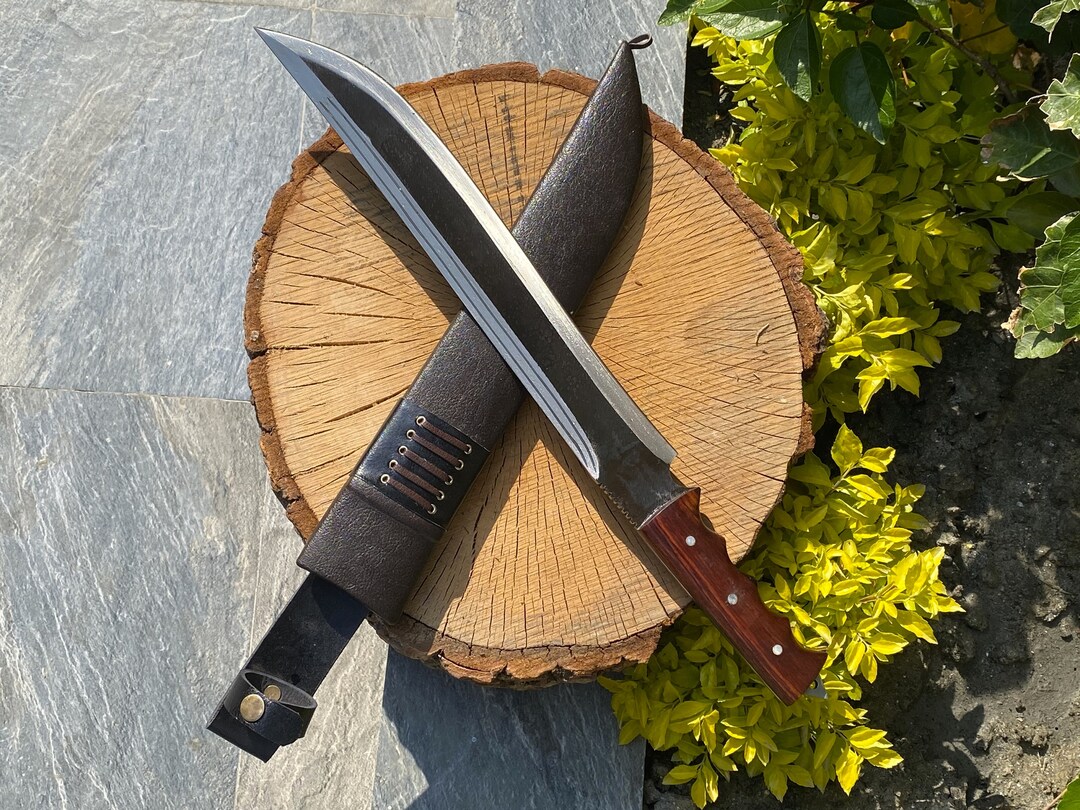 20.5 Inches Hand Forged Carbon Steel Handcrafted Nepalese Machete ...