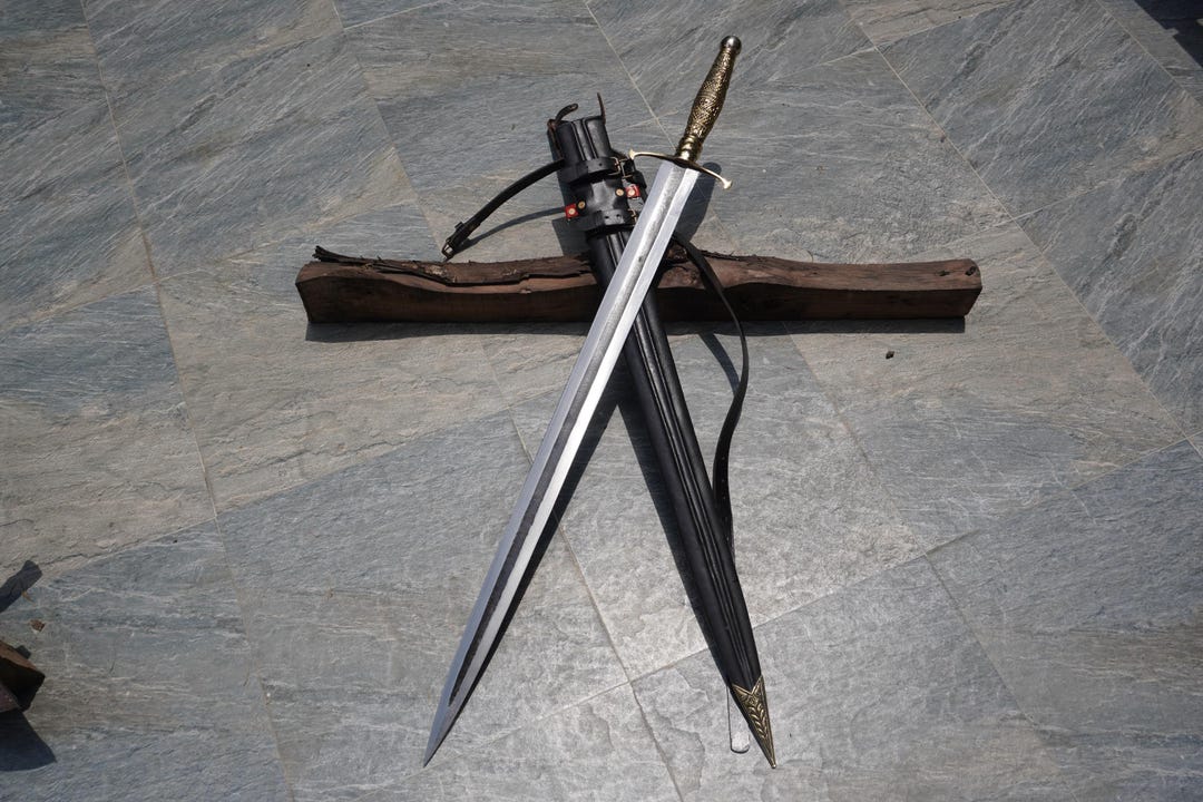 Hand Forged Carbon Steel Sword, Personalized Anniversary Gift - Etsy