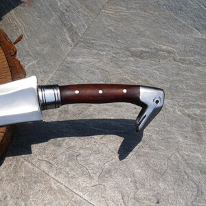 35.4 Authentic Hand-forged Scimitar Sword With Leather Sheath ...