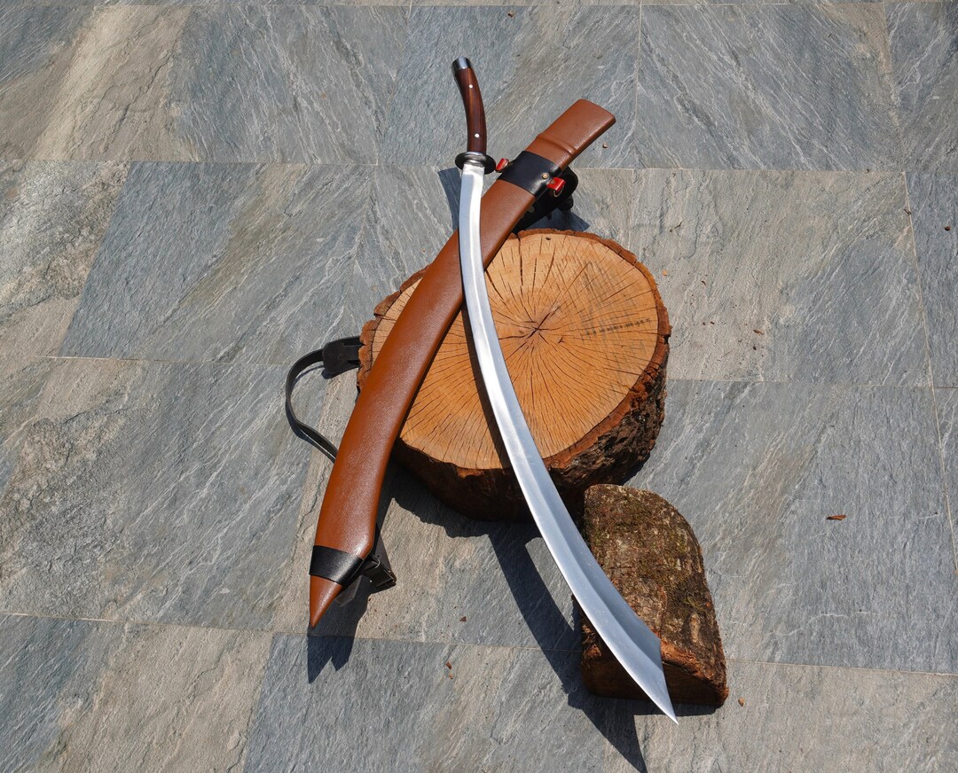 Hand-forged Carbon Steel Scimitar: 39.5" Royal Knight Sword With ...
