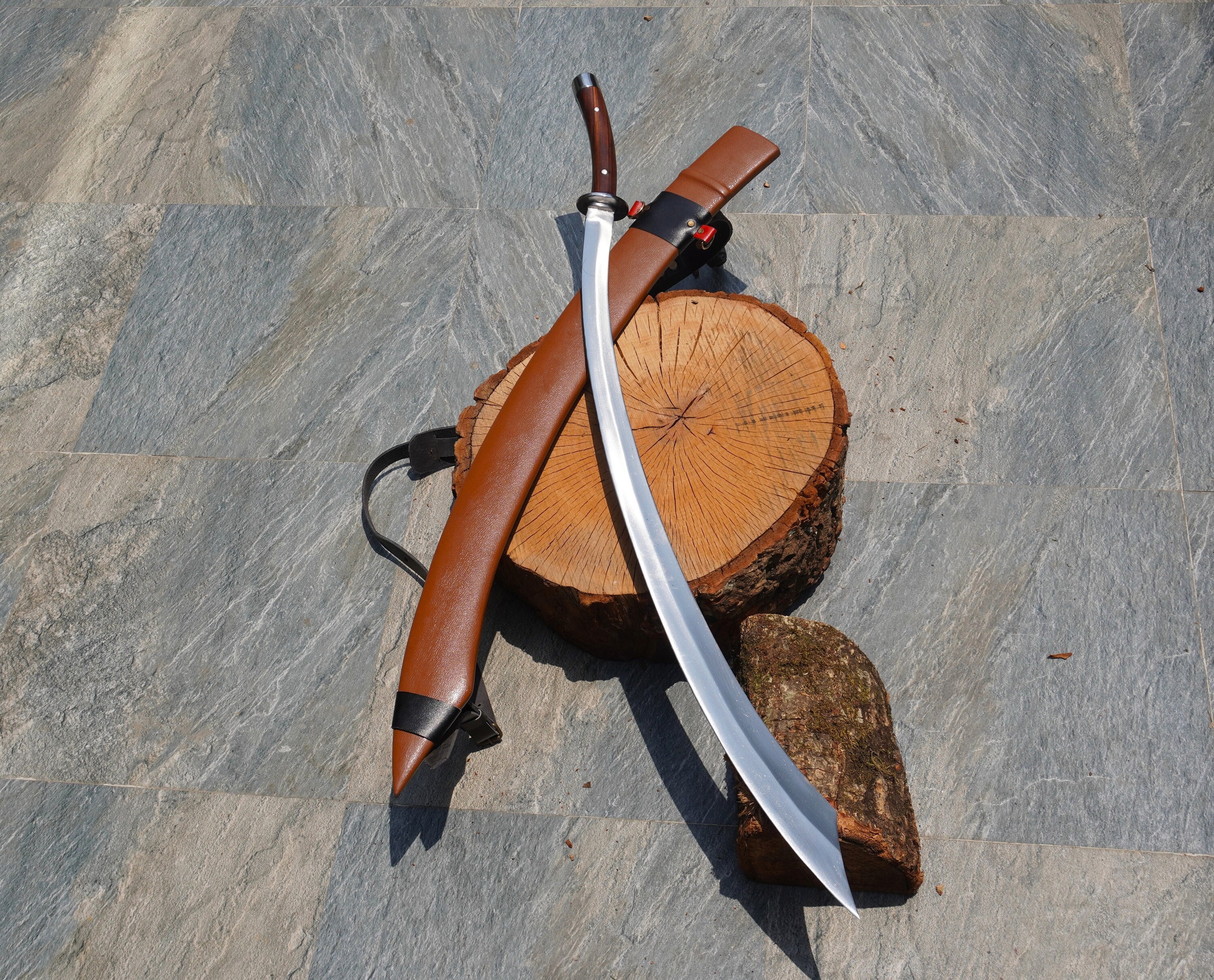 Hand-forged Carbon Steel Scimitar: 39.5" Royal Knight Sword With ...