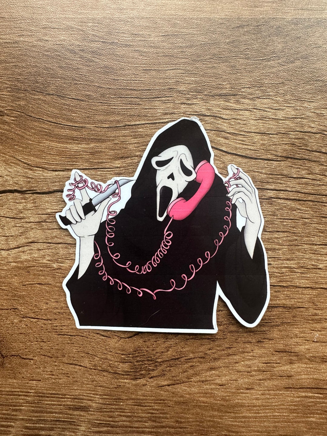 Ghostface, Pink Ghostface, Scream Sticker, Spooky Sticker - Etsy