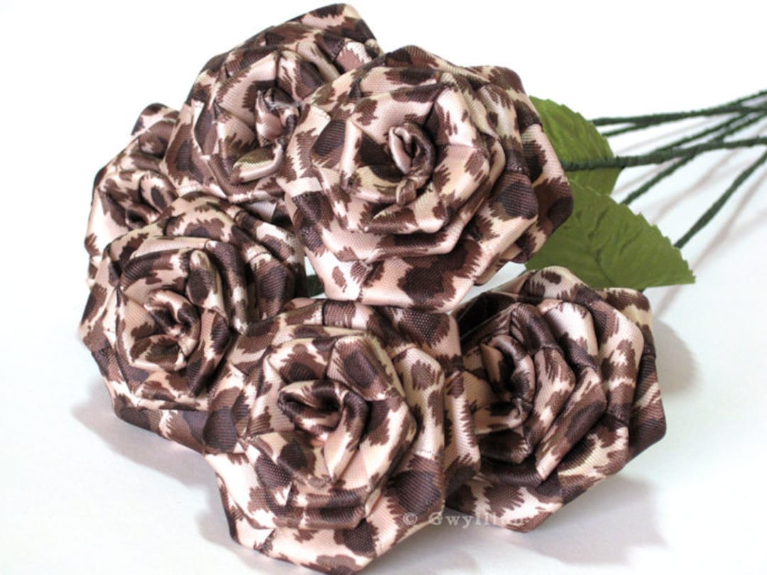 LAST ONE Leopard Print Rose Bouquet - Etsy