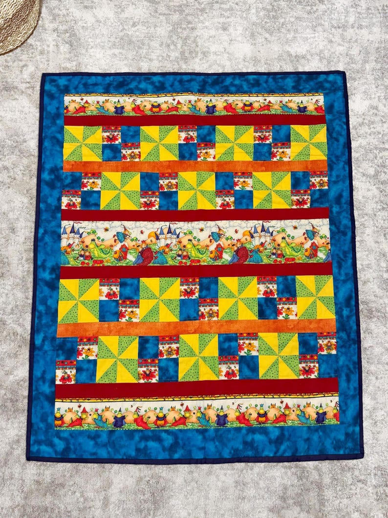 Handmade Gender Neutral Fantasy Kingdom Baby Quilt - Etsy