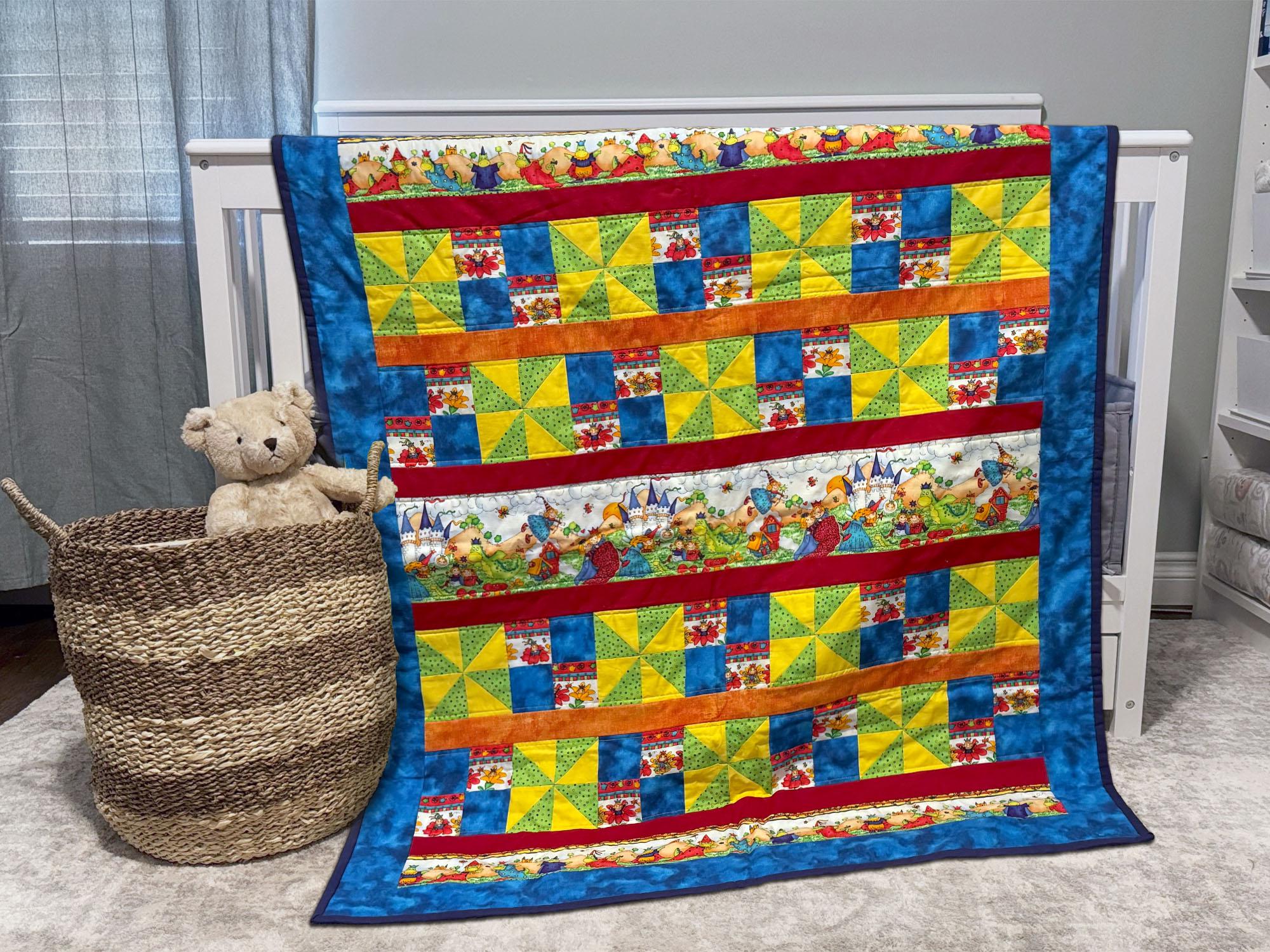 Handmade Gender Neutral Fantasy Kingdom Baby Quilt - Etsy