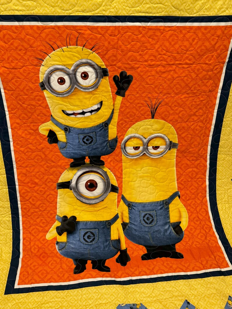 Handmade Minions Kids Quilt - Etsy