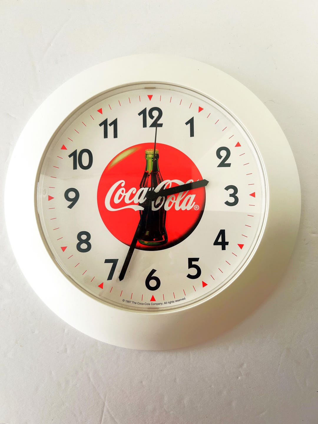 Vintage Coca Cola Wall Clock 1997 - Etsy