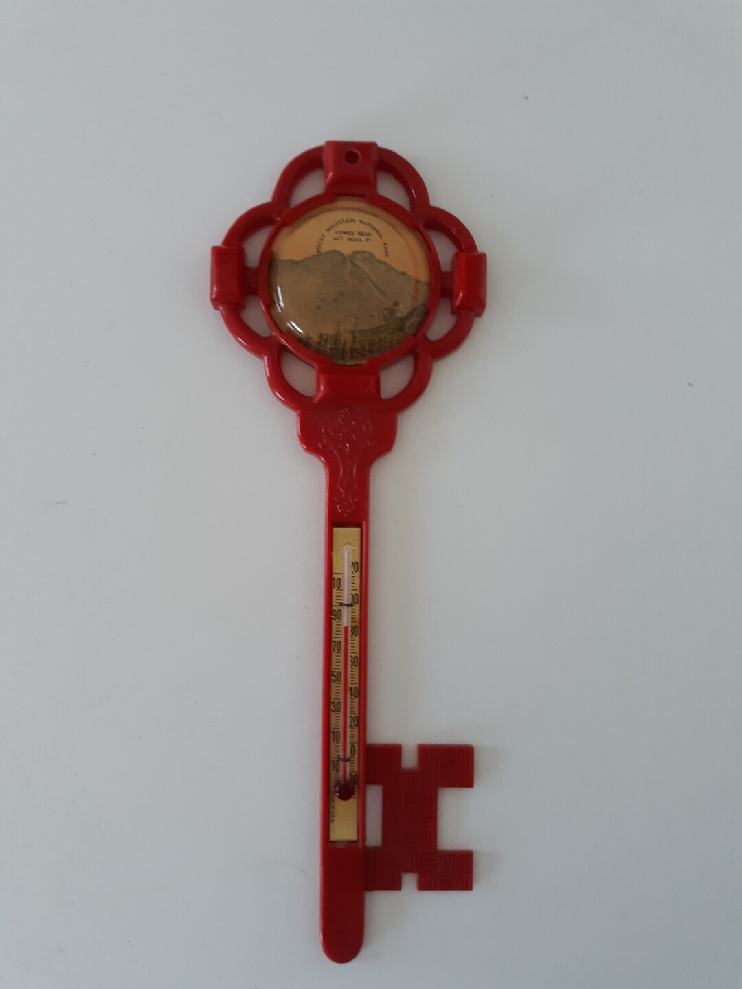 Vintage Rocky Mountain National Park Key Thermometer Longs Peak ...