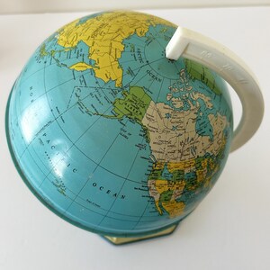 Vintage Tin Globe J. Chen Co. Country Flags - Etsy
