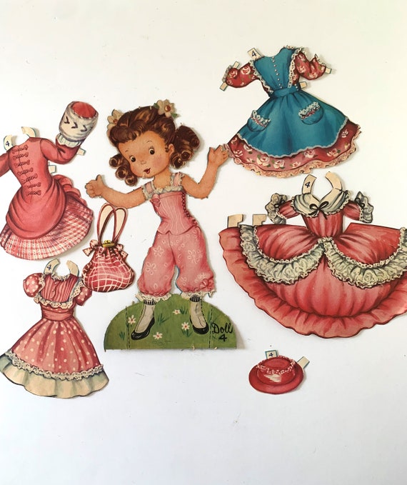 Vintage Paper Doll Pat | Etsy