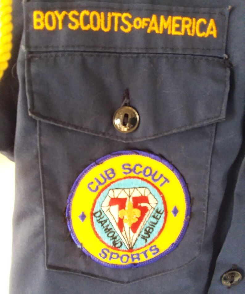 Vintage Cub Scout Boy Scouts of America Official Shirt Diamond - Etsy
