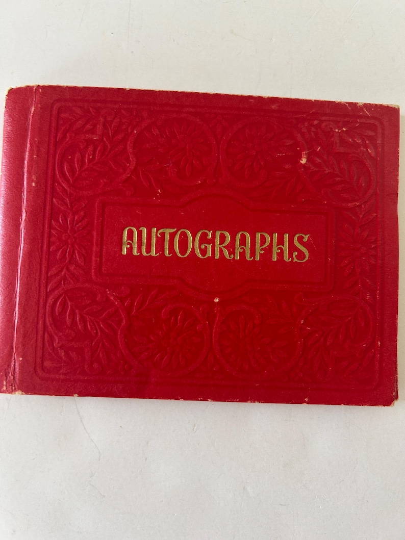 Vintage School Autograph Book - Etsy