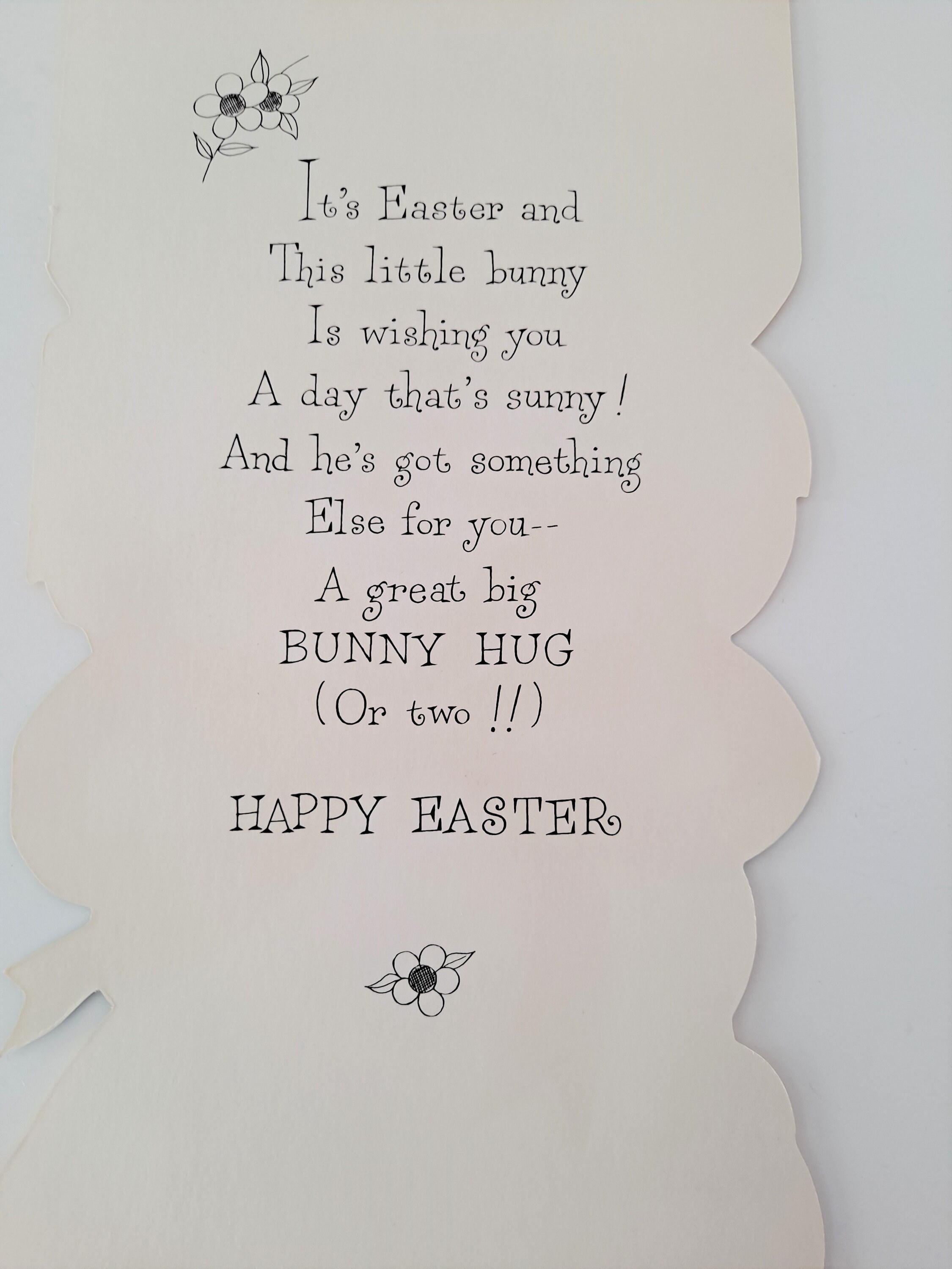 Vintage Large Hallmark Easter Bunny Greeting Card - Etsy