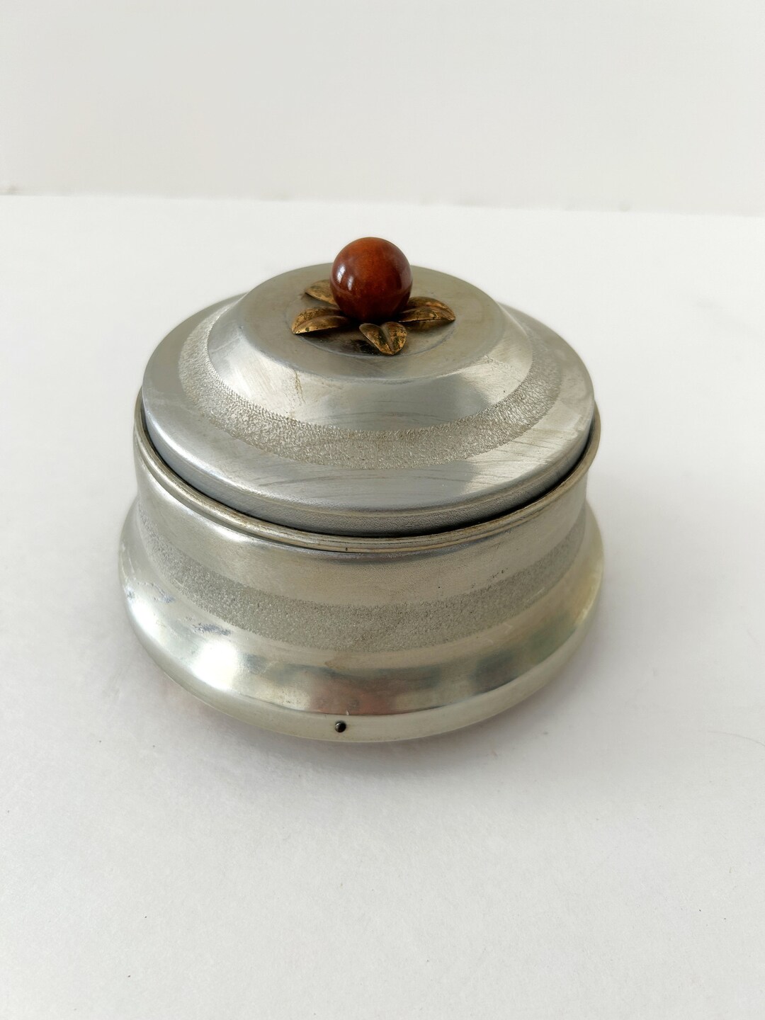 Vintage Metal Musical Powder Puff Container - Etsy