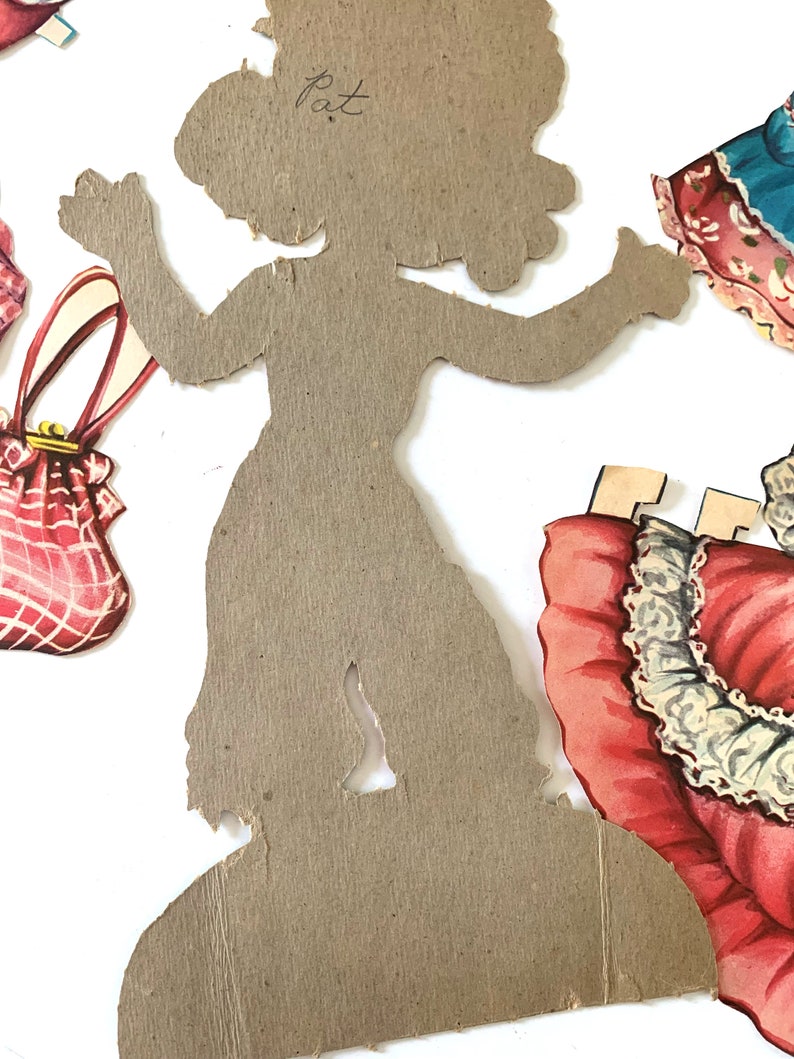 Vintage Paper Doll Pat - Etsy