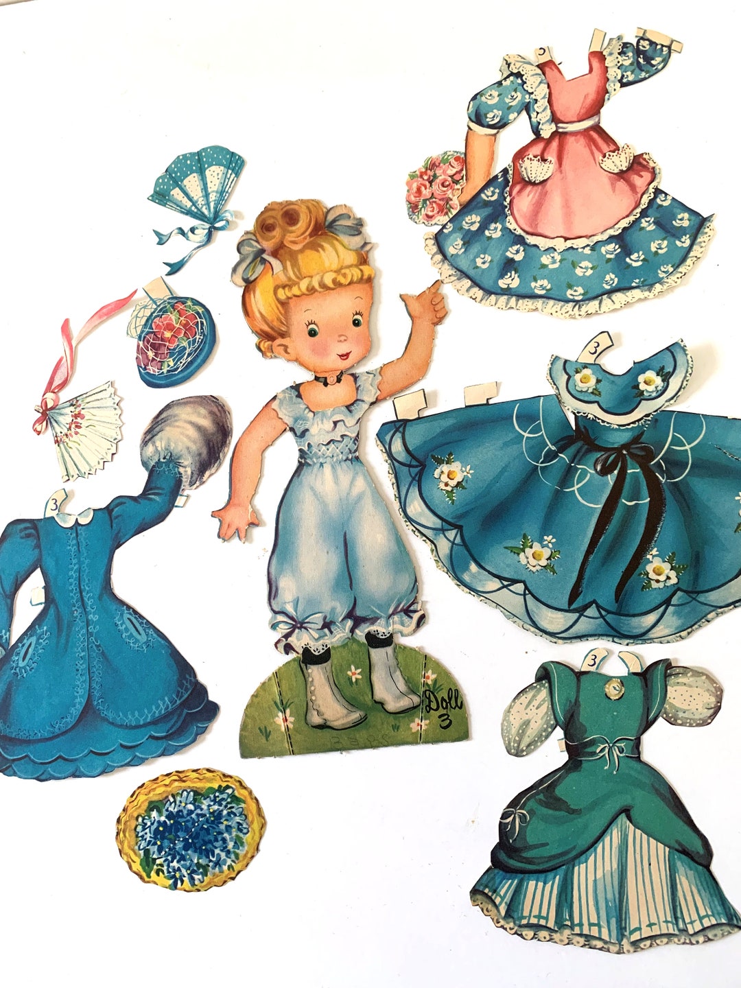 Vintage Babs Paper Doll - Etsy