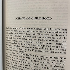 Garfield - A Biography by Allan Peskin - Vintage Leather Book - the ...