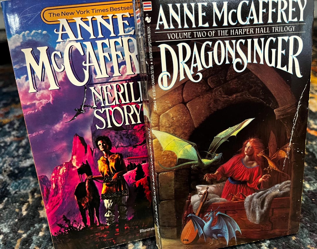 Nerilka’s Story & Dragonsinger by Anne Mccafrey - Vintage Fantasy Books ...