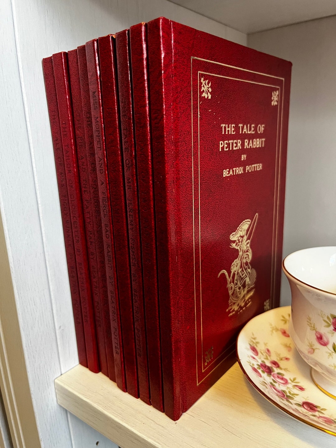 Rare - Beatrix Potter Book Set - Vintage - 1967 - Red Books - Etsy