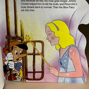 Walt Disney's Pinocchio Gold Super Shape Book - Vintage Children's Book ...