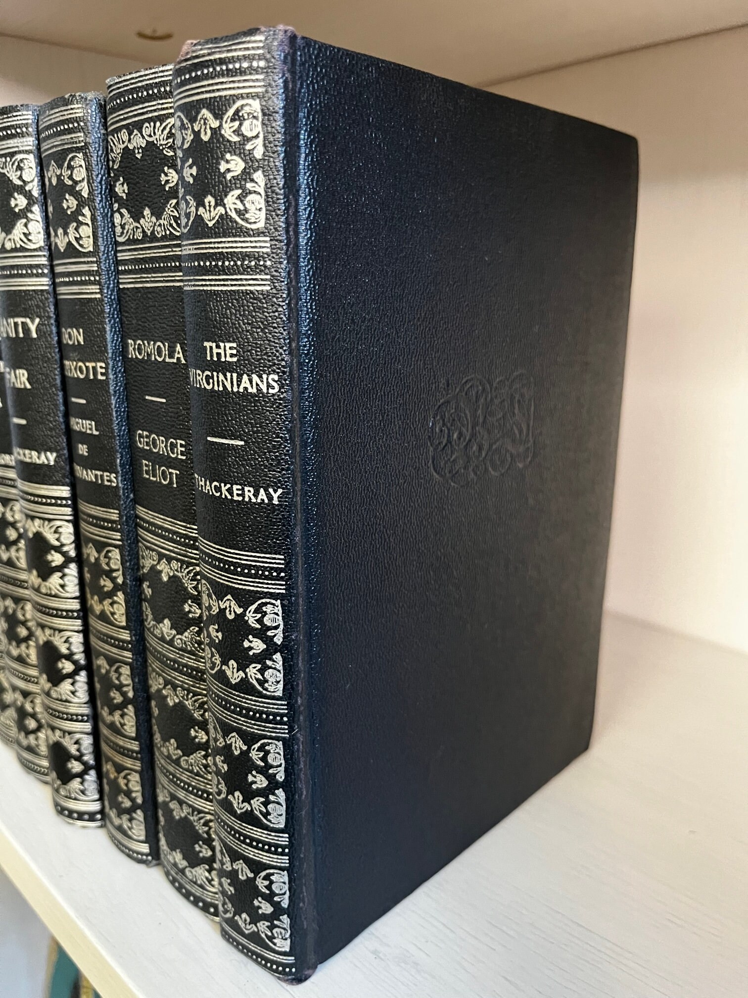 Rare Vintage Classic Book Set 1940's Collector's Edition Faux Leather ...