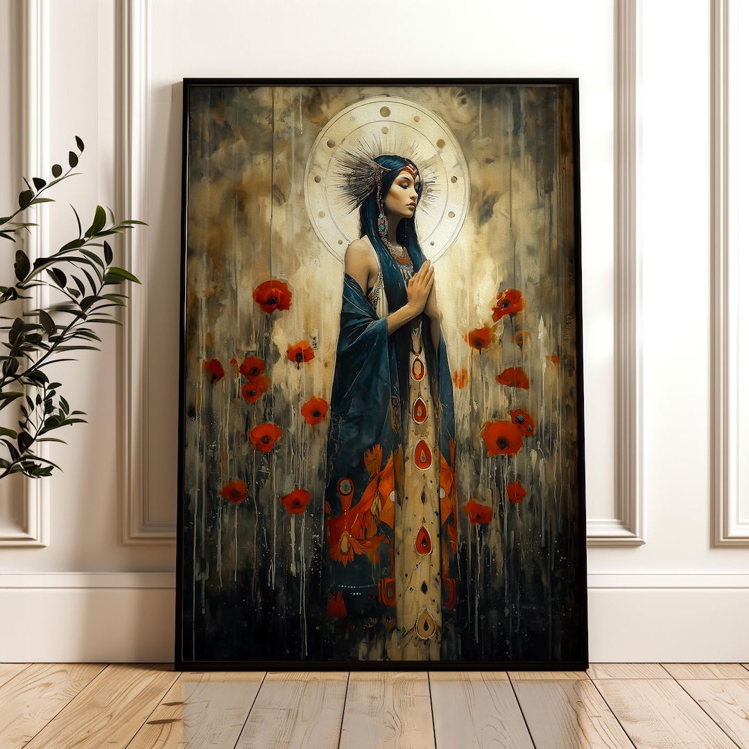 Earth Mother Art Print | Sacred Feminine Goddess Wall Art | Spiritual ...