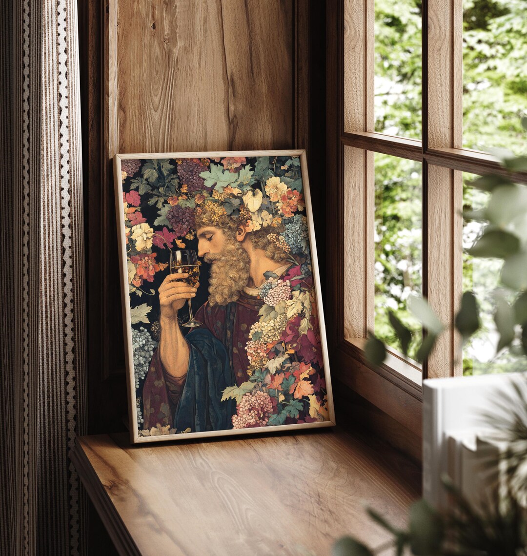 Dionysus Fine Art Painting - Greek God of Wine & Ecstasy Wall Art ...